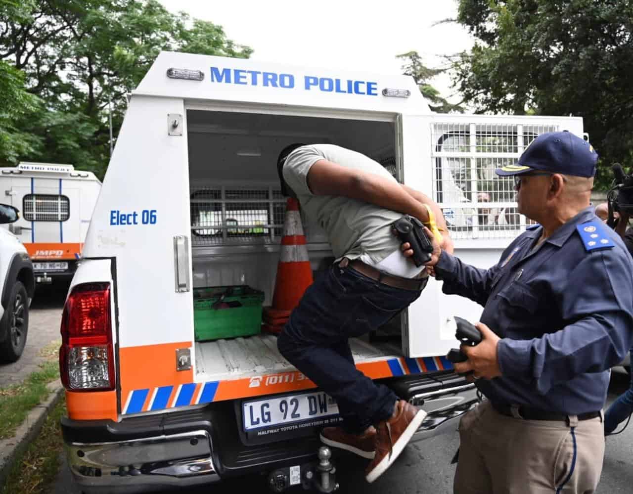 JMPD arrest suspect during City Power’s crackdown on R20m debt in ...